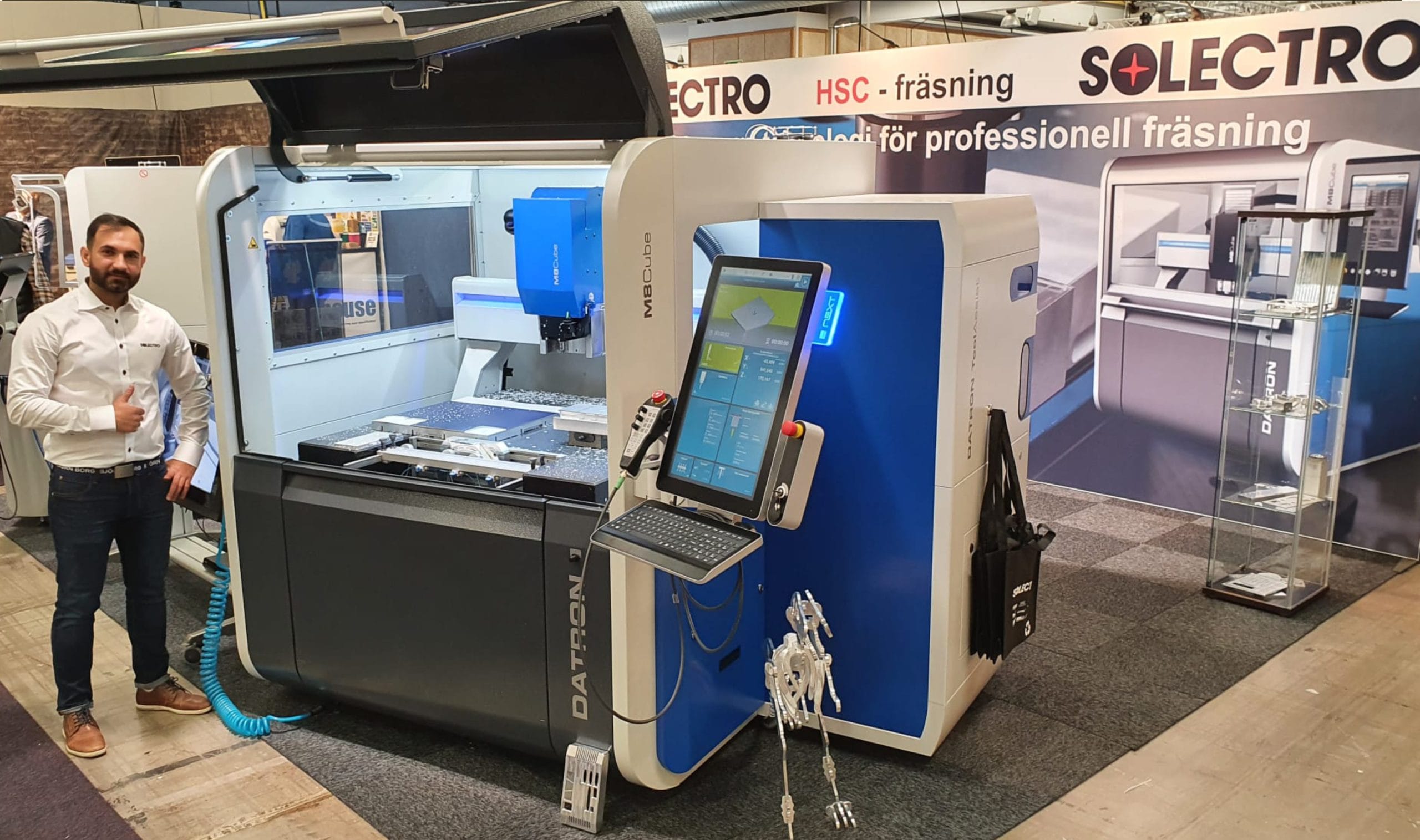 Solectro AB visar DATRONs nya verktygsväxlare på Elmia Verktygsmaskiner - Leverantörer och nyheter